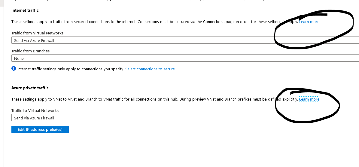 How Routes Are Distributed To Spoke Virtual Networks With A Secured Hub Cloud Pond